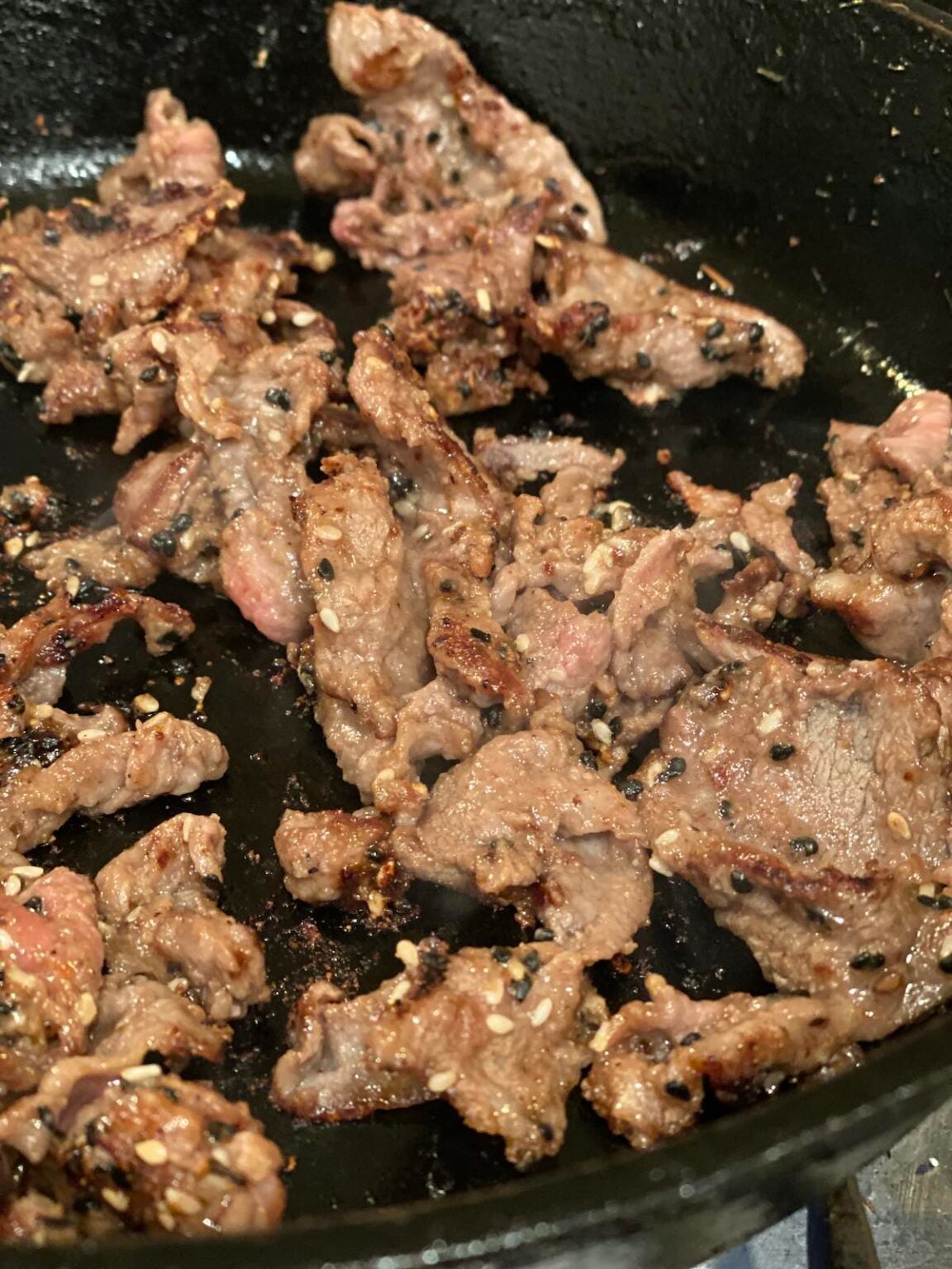 Shaved Beef Recipe: Quick Mongolian Beef with Tahini Noodles | Sofa Dinners