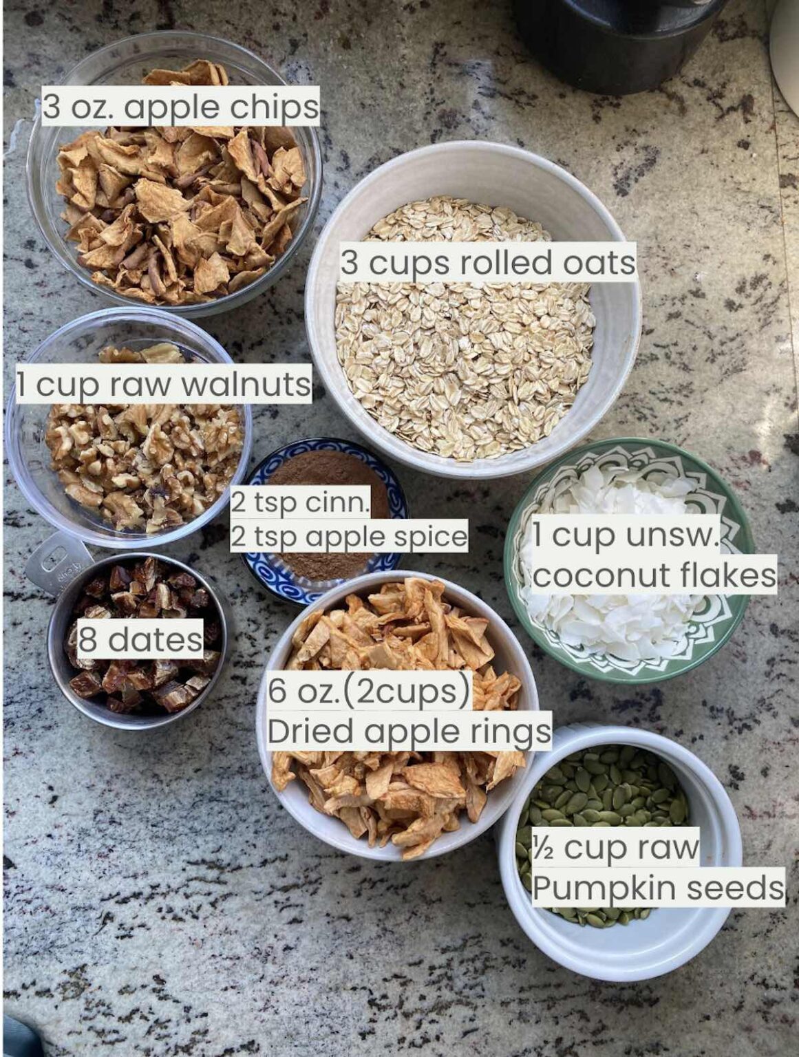 Apple Spice Granola (with Dates and Walnuts) | Sofa Dinners